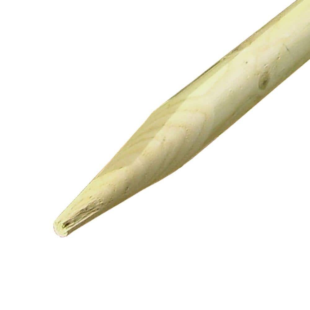 ProWood 96 in. Fir Wood Pressure-Treated Round Tree Stake 150594 - The ...