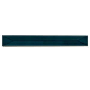 Apollo Tile Horizonte 2 in. x 16 in. Glossy Emerald Petrol Blue Ceramic ...