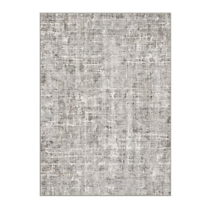 HaiiMeid Clouds 9 ft. x 12 ft. Beige Washable Modern Abstract Area Rug ...