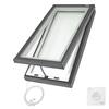 VELUX 30-1/2 in. x 46-1/2 in. Fresh Air Electric Venting Curb-Mount Skylight with Laminated Low ...