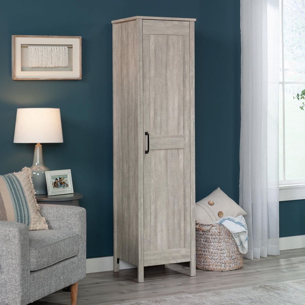 SAUDER Select Spring Maple Finish 71 in. Storage Cabinet with ...