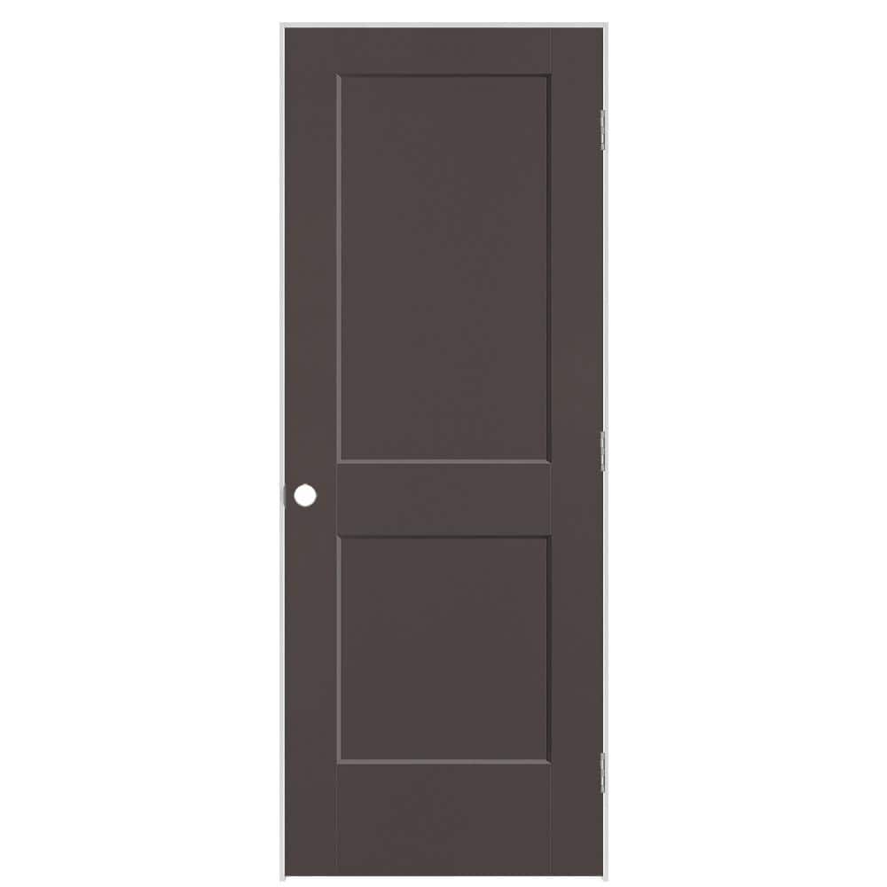 Masonite 30 in. x 80 in. 2-Panel Logan Left-Hand Solid Core Willow Wood ...