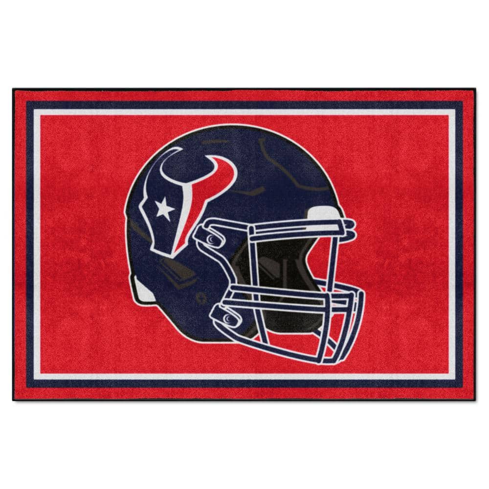 FANMATS Houston Texans Red 5 ft. x 8 ft. Plush Area Rug 38272 - The ...
