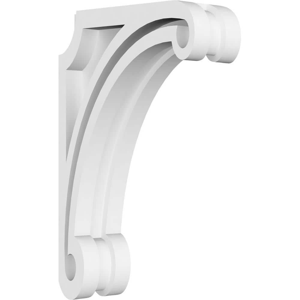Ekena Millwork 1-7/8 in. x 8 in. x 5 in. PVC Arch Corbel CORP01X05X08AH ...