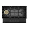 FOTILE Tri-Ring 30 in. 4-Burners Gas Cooktop in Black with Wok Grate ...