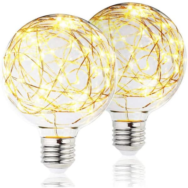 BLUEX BULBS 25-Watt Equivalent G40 Decorative Indoor LED Light Bulb in ...