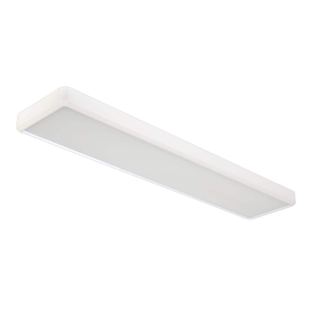 Commercial Electric 4 ft. x 10 in. White Back-Lit LED Panel Light ...