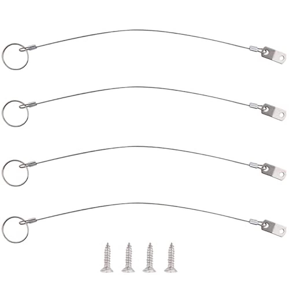 4 Pieces 12 Stainless Steel Lanyard Cable with Drop Cam Quick Release ...