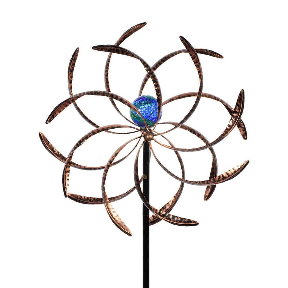 Echo Valley Illuminarie Leaf Dual-Motion Windwheel 4353W - The Home Depot