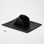 Rinnai Roof Flashing Connector for Shingle Roof with 6/12 in. to 12/12 ...