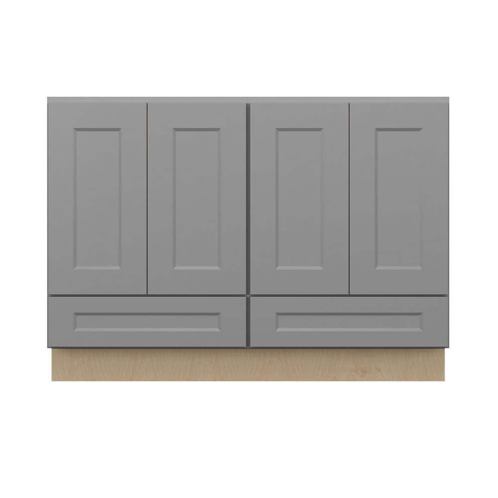 Kunal Kitchens Cumberland Recessed 48 in. W x 6 in. H x 0.75 in. D in Painted Stratus Arched ...