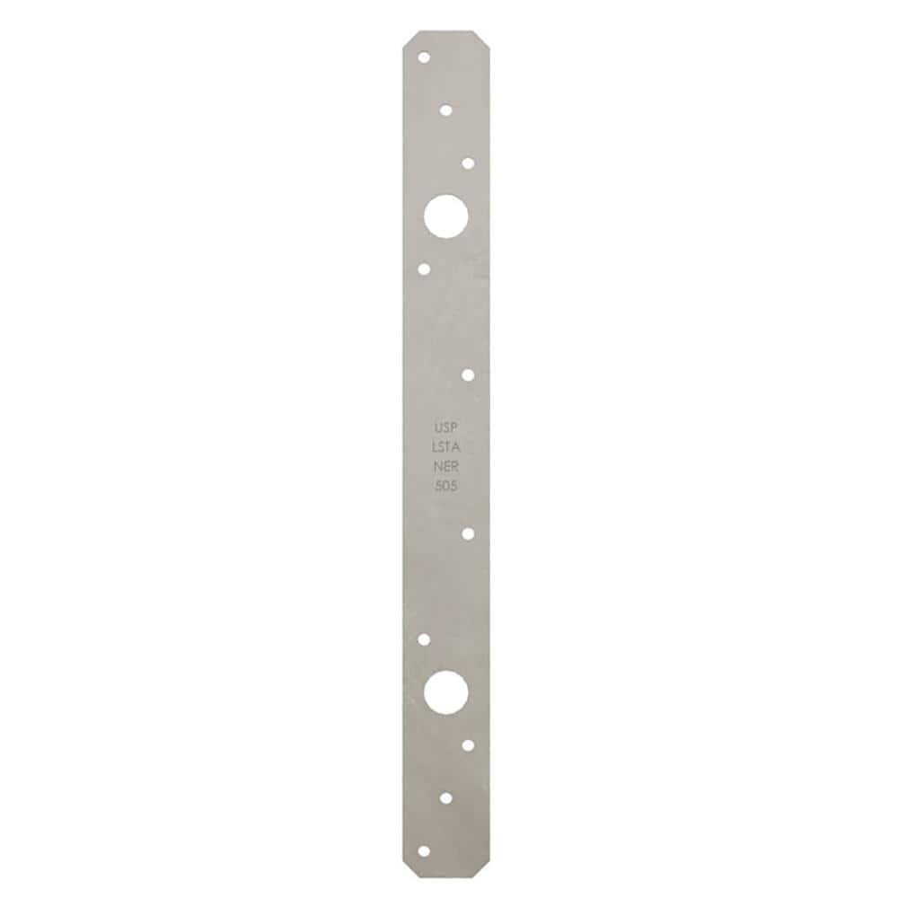 MITEK 1-1/4 in. x 12 in. G90 20-Gauge Strap Tie ULSTA12 - The Home Depot