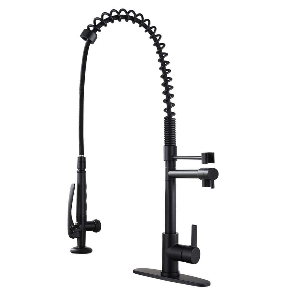 IVIGA Commercial Deck Mount Double Handle Pull Down Sprayer Kitchen ... IVIGA Commercial Deck Mount Double Handle Pull Down Sprayer Kitchen ...
