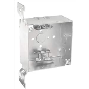 Steel City 1-Gang 2-1/2 in. D Old Work Metal Electrical Box with NM ...