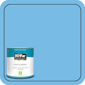 BEHR ULTRA 1 gal. #550B-4 Costa Rica Blue Extra Durable Satin Enamel ...