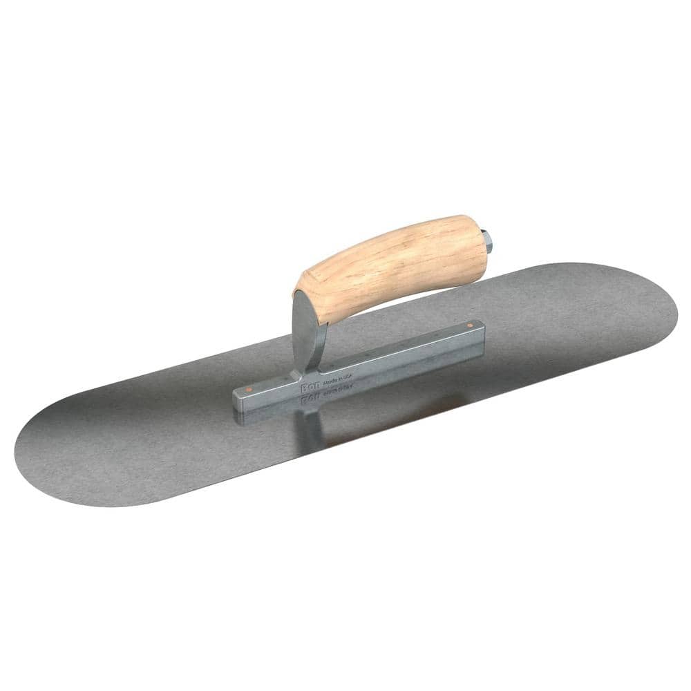 Bon Tool 18 in. x 5 in. Carbon Steel Pool Trowel with Wood Handle 66 ...