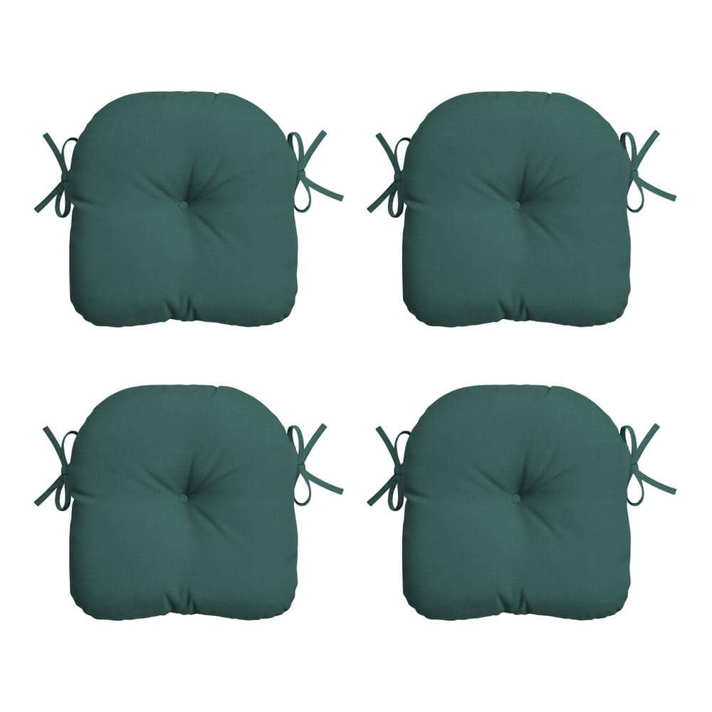 ARDEN 14.5 in. x 15 in. Peacock Blue Green Texture Rectangle Outdoor ...
