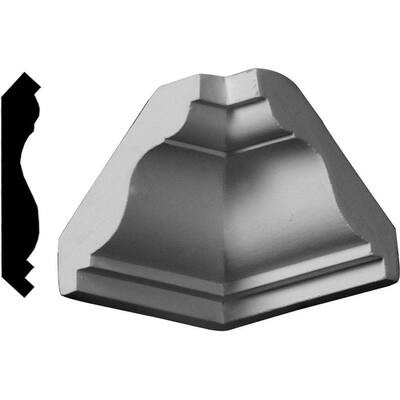 Ekena Millwork 2 in. x 2 in. x 2 in. Urethane Outside Corner Moulding ...