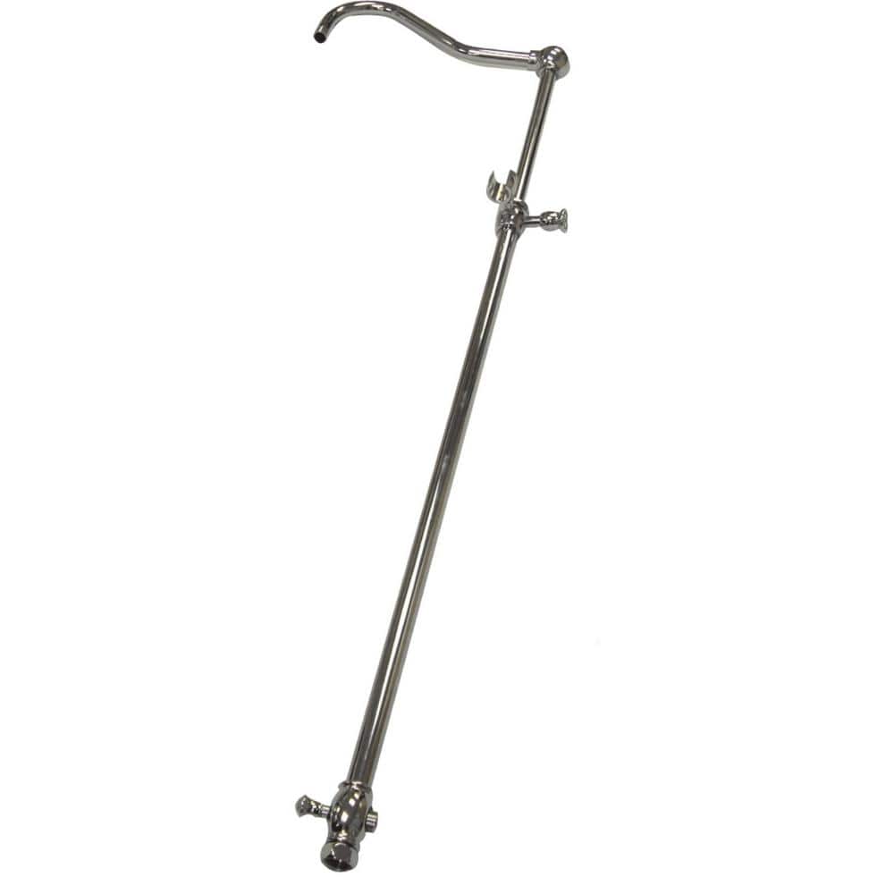 Kingston Brass Vintage 60 in. Riser with 17 in. Shower Arm in Polished ...