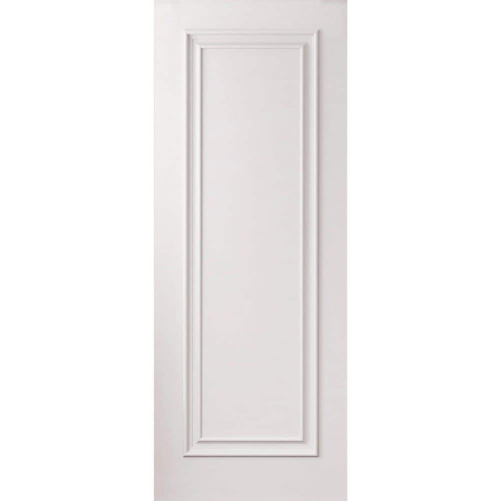 Sartodoors 7811 18 in. x 80 in. Solid Core White Enamel Color Wood ...