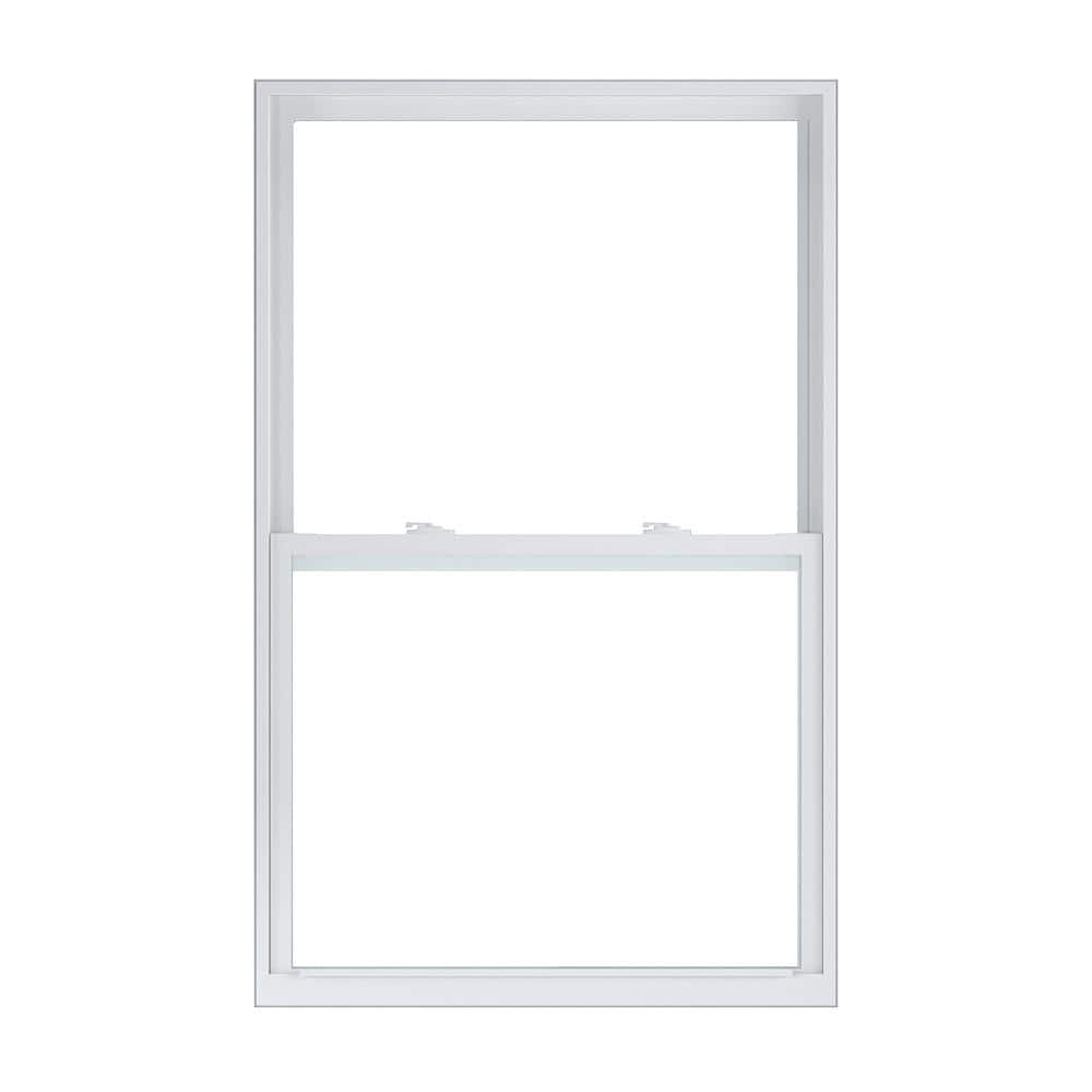 American Craftsman 34 in. x 54 in. 50 Series White Single Hung Low-E ...
