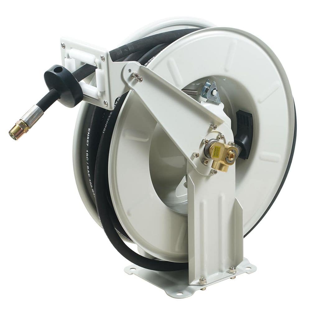 SVOPES Fuel Hose Reel, 1/2 in. x 50 in. extra long retractable oil hose ...