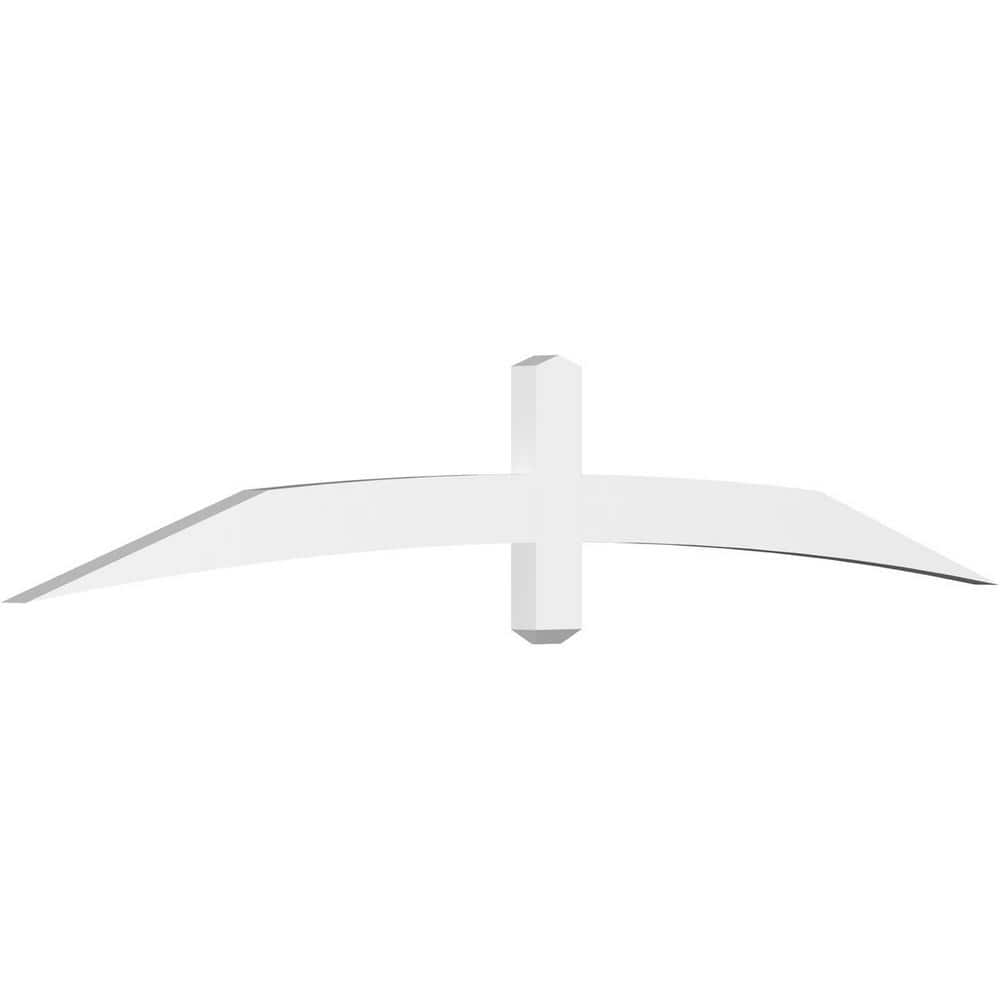 Ekena Millwork 84 in. W x 14 in. H x 2 in. D x 4 in. F, 4/12 Pitch, Bellingham Signature ...