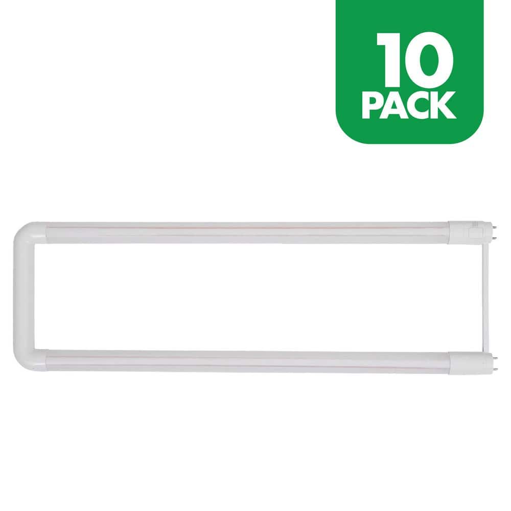 LEDone 15-Watt 2 ft. Linear LED U-Bent T8 Tube Light Bulb, Selectable ...