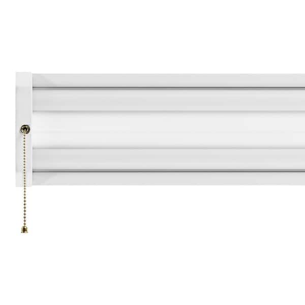 Euri Lighting 70-Watt 4 ft. White Integrated LED Linkable Shop Light ...