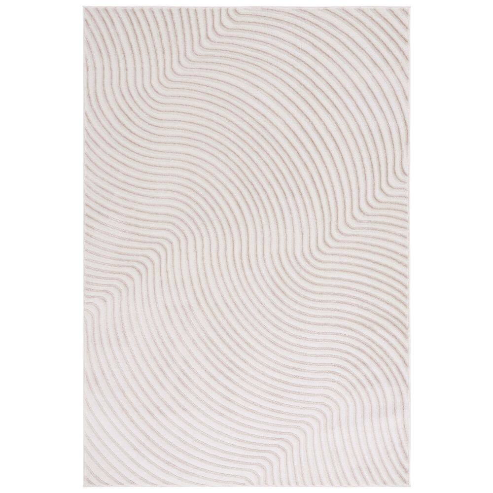 SAFAVIEH Archway 8 ft. x 10 ft. Ivory/Ivory Abstract Swirls Area Rug ...