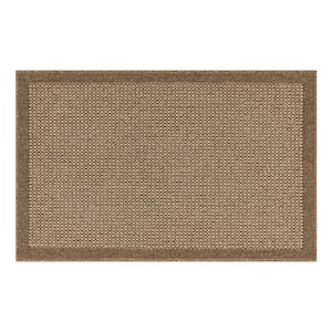 Mohawk Home Aspen Border Beige/Starch 2 ft. 6 in. x 3 ft. 9 in. Machine ...