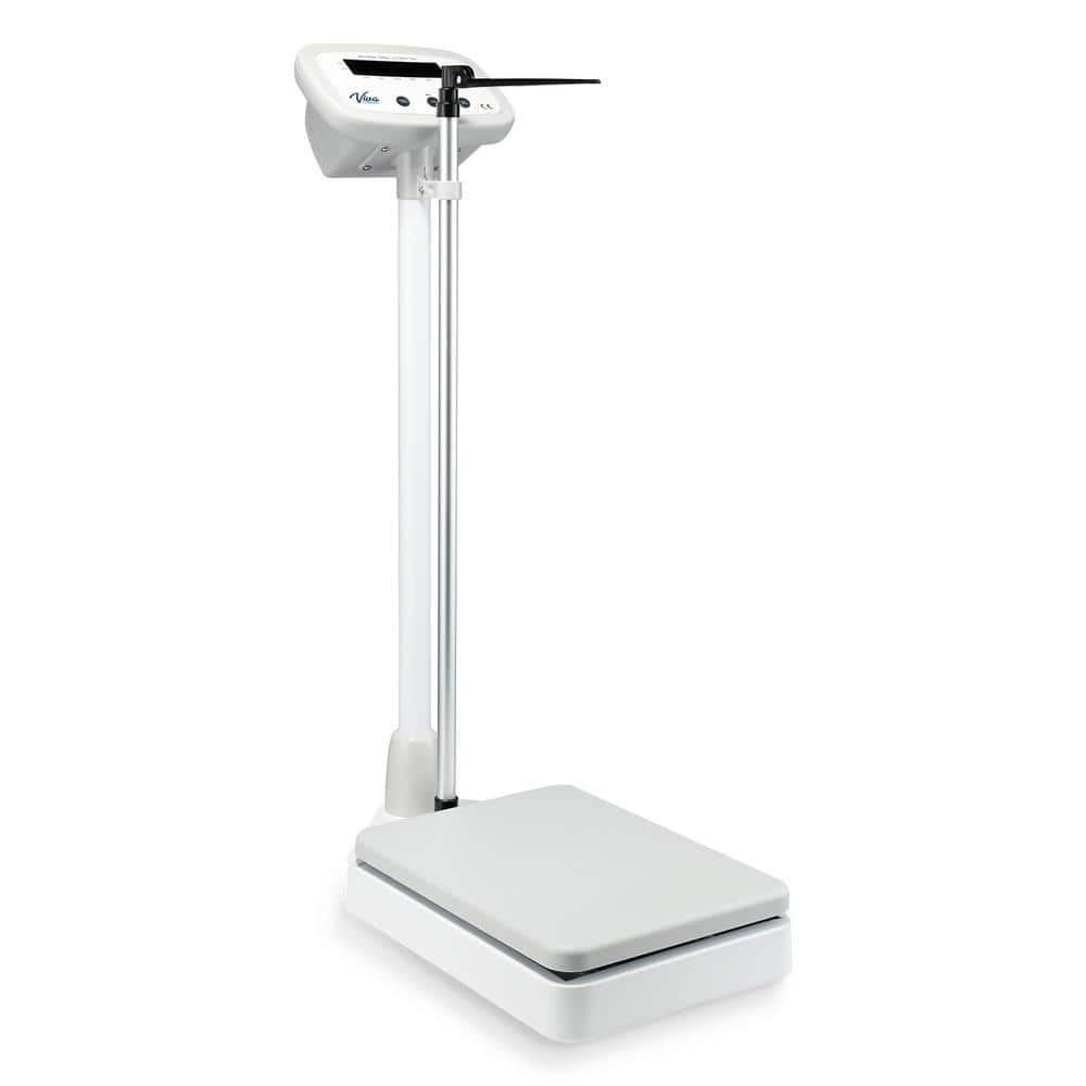 Vivacomfort 440 lbs. Capacity Digital Physician Scale with Mechanical ...