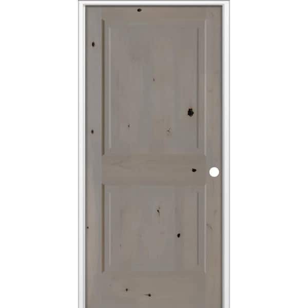 Reviews for Krosswood Doors 36 in. x 80 in. Rustic Knotty Alder 2 Panel ...