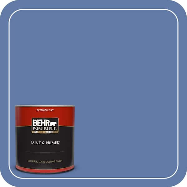 BEHR PREMIUM PLUS 1 qt. #M540-6 Miracle Elixir Flat Exterior Paint ...