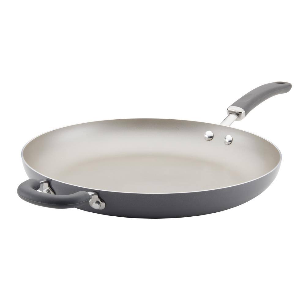 Rachael Ray 14.5 in. Aluminum Nonstick Create Delicious Frying Pan with ...