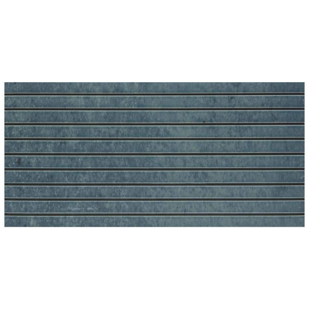 Merola Tile Capri Strata Indigo 7 in. x 7 in. Porcelain Floor and Wall ...