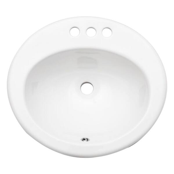YSQCAR 20 in. Undermount Oval Bathroom Sink without Overflow Drain in ...