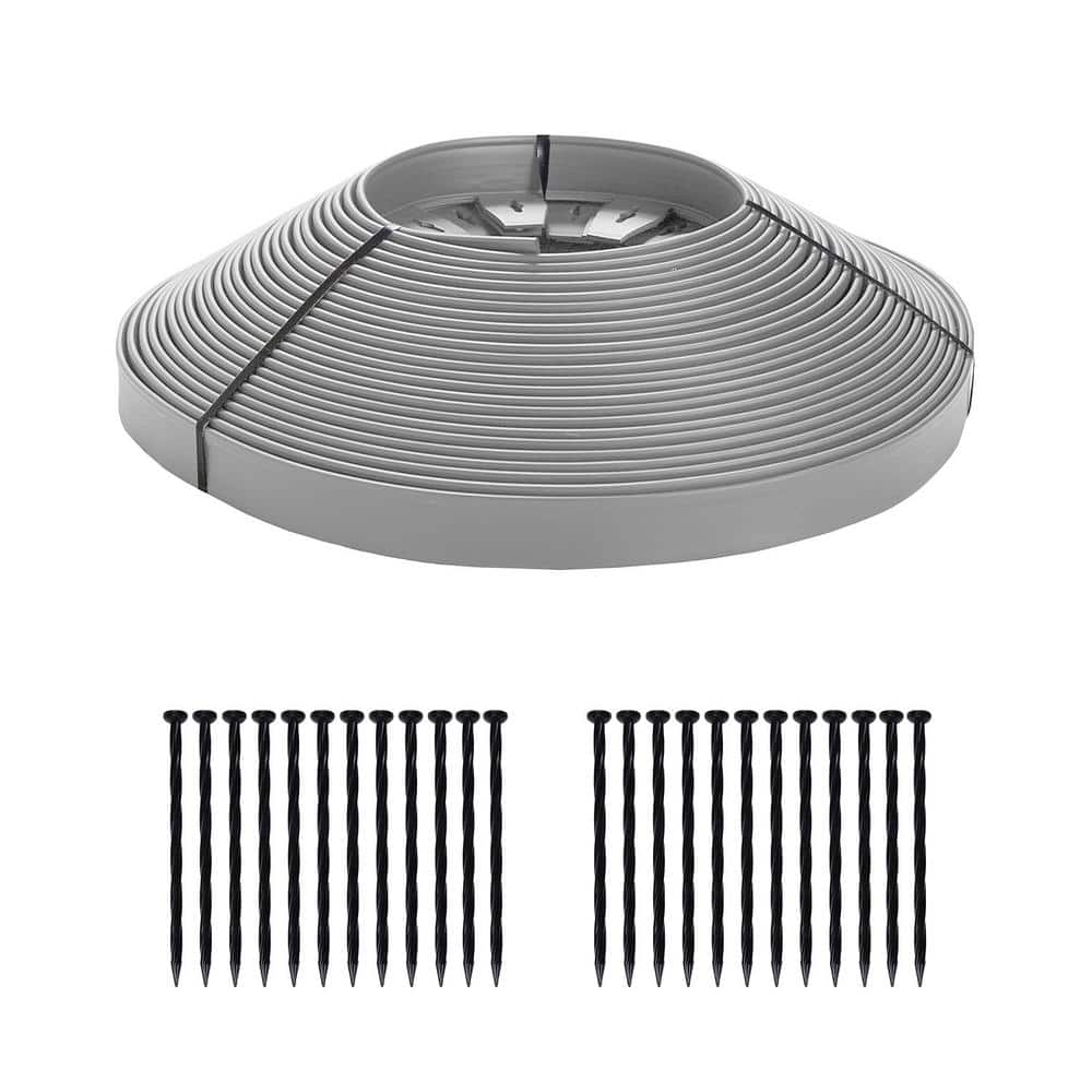 ProFlex 75 ft. L x 2.5 in. W x 1.7 in. H Commercial Grade Gray Plastic ...