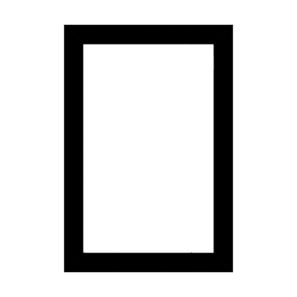 Amanti Art Mirror Makeover Brushed Black 17.25 in. W x 25.25 in. H ...