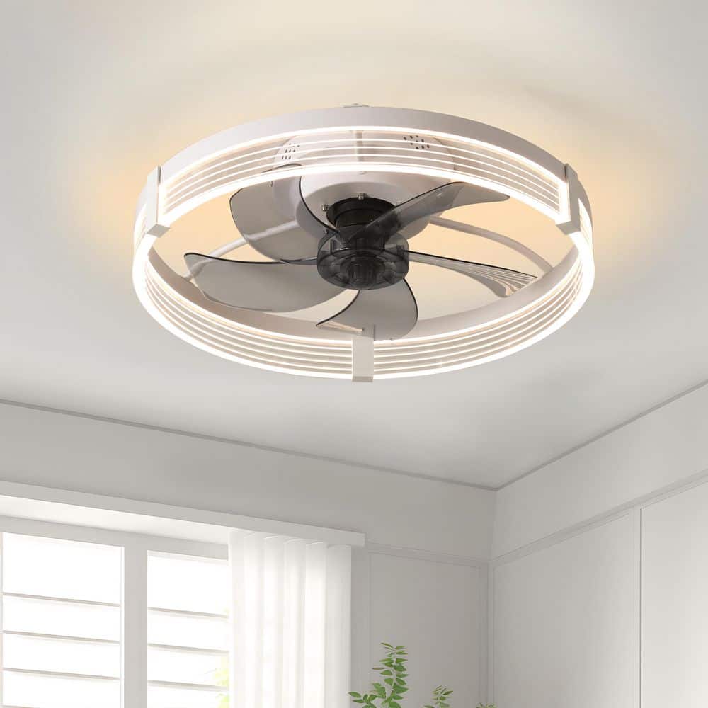 TinHon 20 in. Indoor Ceiling Fans with Lights, 3000-6000K Dimmable ...
