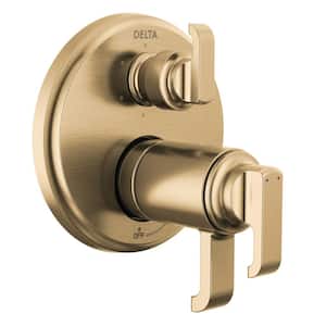 Delta Tetra 2-Handle Wall-Mount Valve Trim Kit 6-Setting Int. Div. in ...
