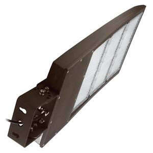 SOLTECH Smart Solar Lighting FLQ 300-Watt Equivalent Integrated LED Bronze Aluminum Area Light ...