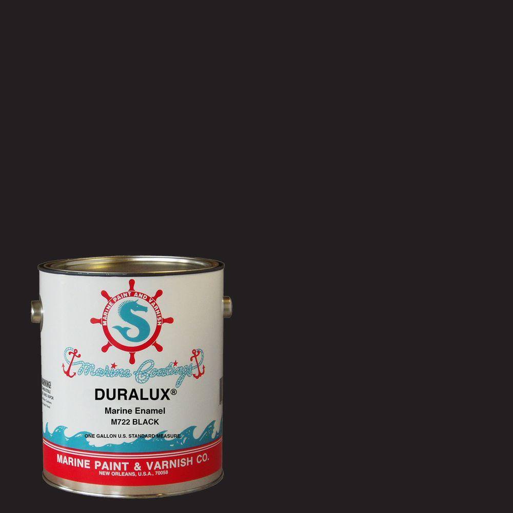 Duralux Marine Paint 1 gal. Black Marine Enamel M722-1 - The Home Depot