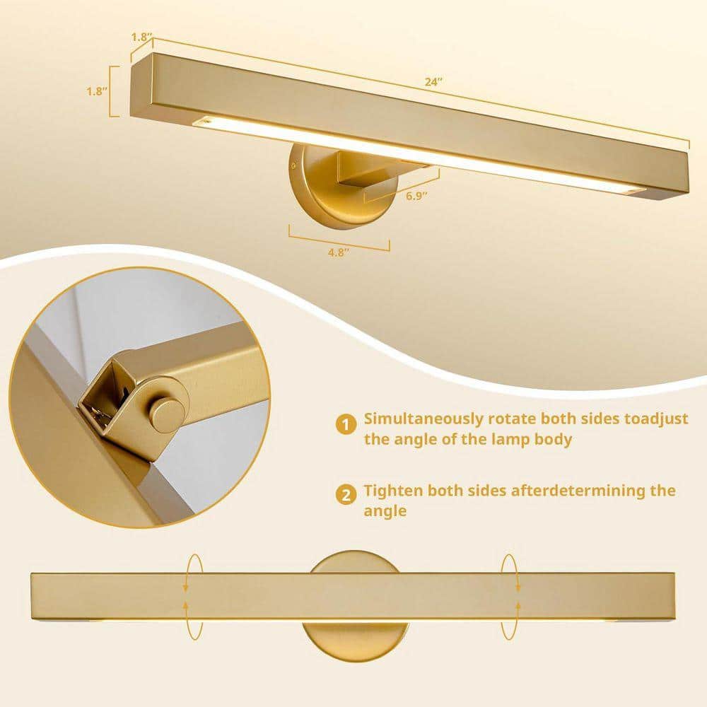 Gleam Flare 24 in. 1-Light Black Wall Sconce with White Shade YX162ELEW ...