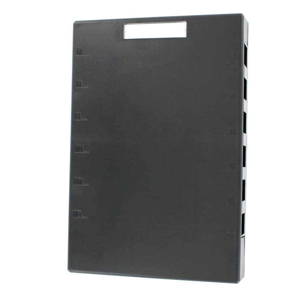 Leviton 12-Port QuickPort Surface Mount Box, Black 41089-12E 41089-12E ...