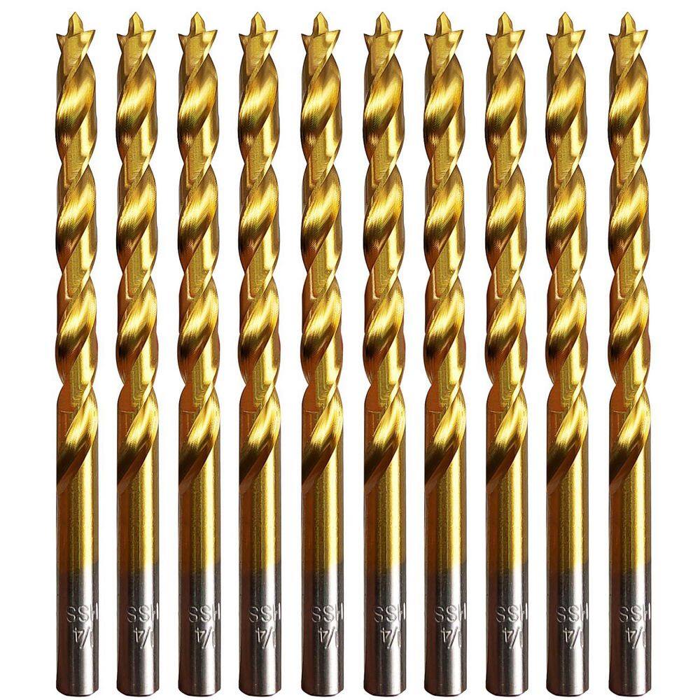 MYWISH High Speed Steel Brad Pilot Point Set (10-Piece) SF-BPB0008 ...