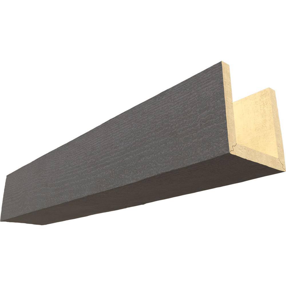 Ekena Millwork Endurathane 12 in. H x 6 in. W x 8 ft. L Rough Sawn ...