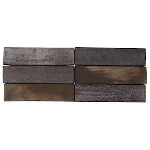 Ivy Hill Tile Orion Metallic Mix 3.93 in. x 0.39 in. Glazed Clay ...