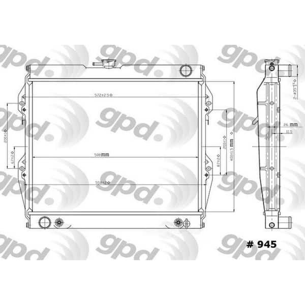 GLOBAL PARTS DISTRIBUTORS, LLC Radiator 945C - The Home Depot