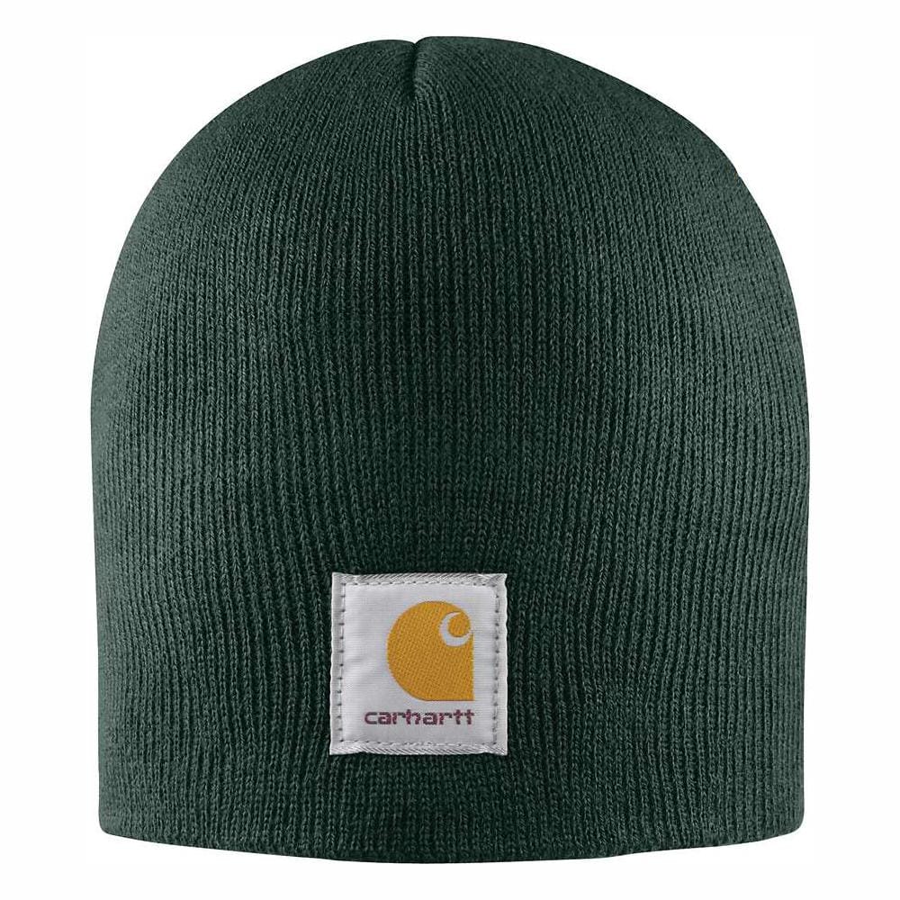 Carhartt Men's OFA Dark Green Acrylic Hat Headwear-A205-DGR - The Home ...